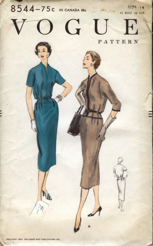 Vogue 8544 | Vintage Sewing Patterns | Fandom