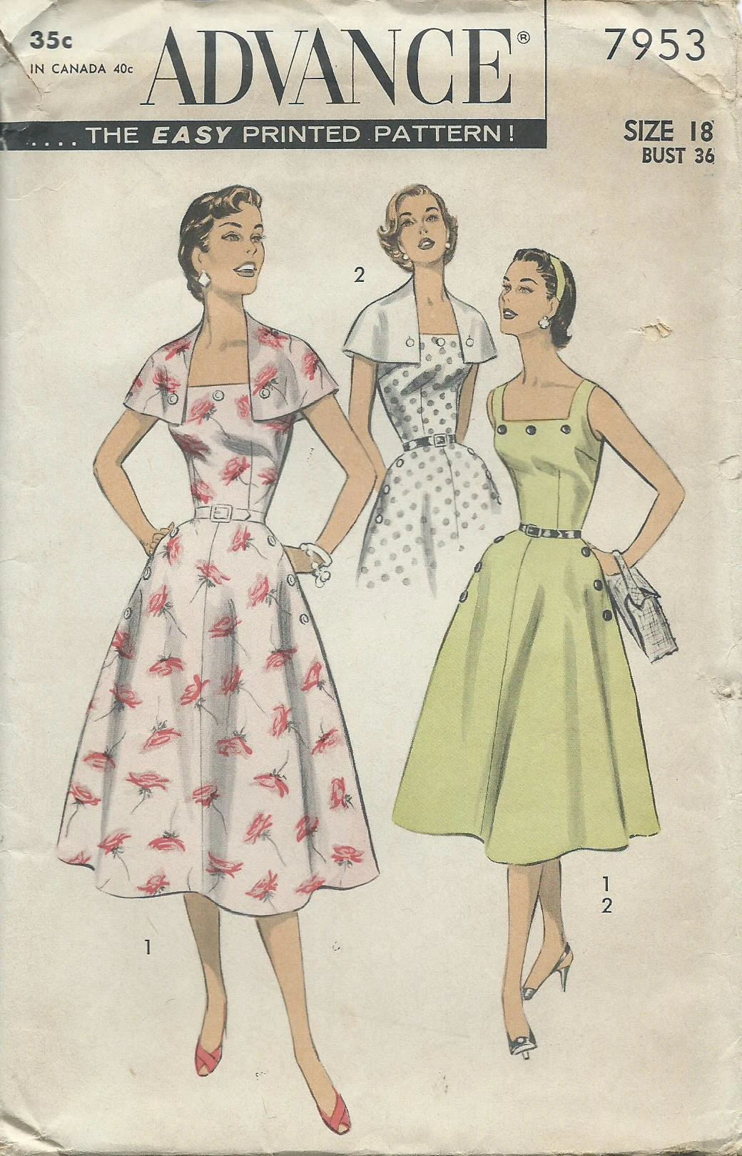 Advance 7953 | Vintage Sewing Patterns | Fandom