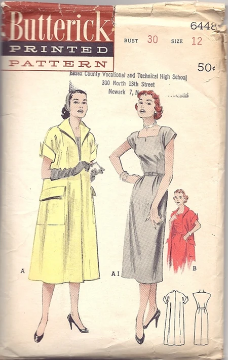 Butterick 6448 | Vintage Sewing Patterns | Fandom