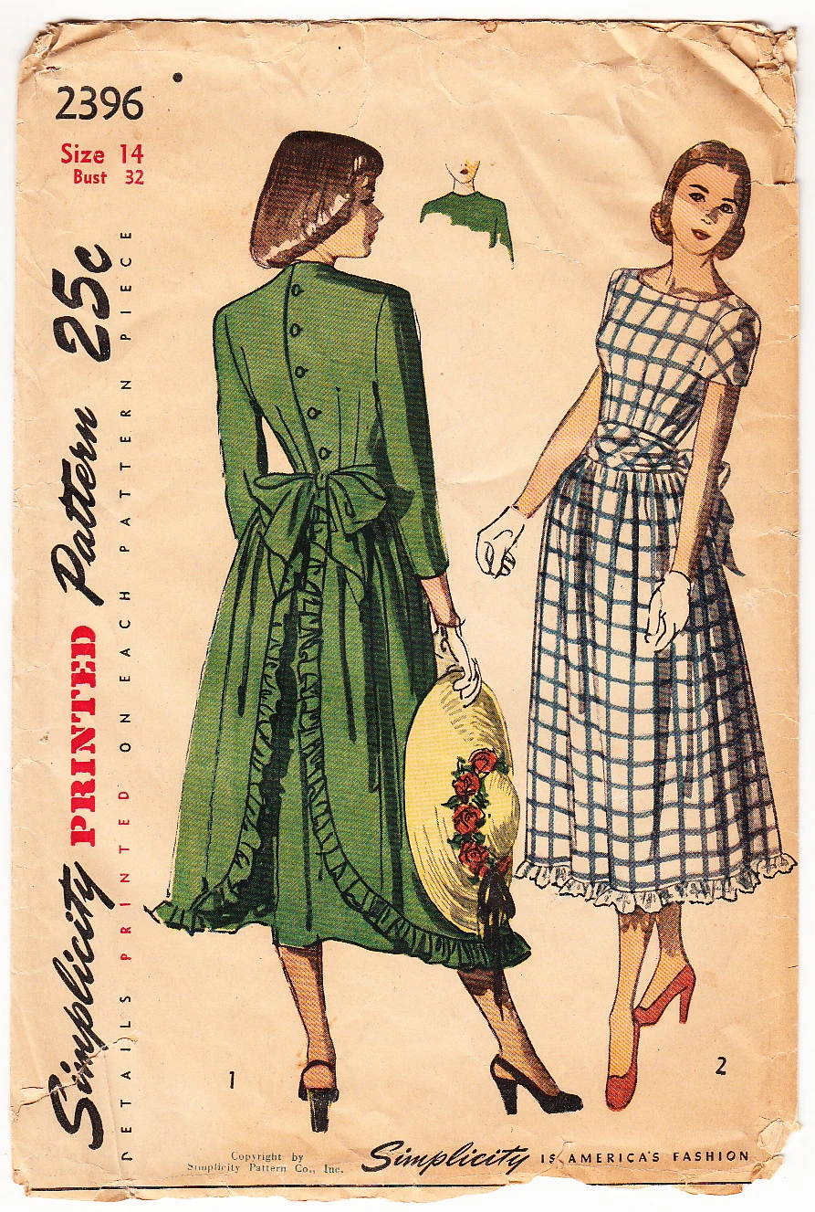Simplicity 2396 | Vintage Sewing Patterns | Fandom