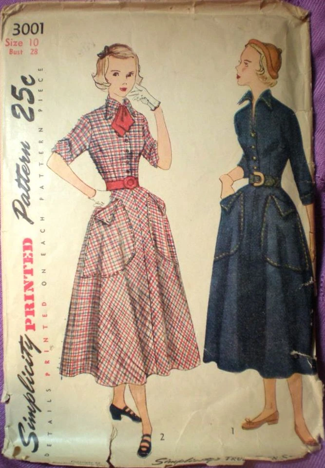 Simplicity 3001 | Vintage Sewing Patterns | Fandom