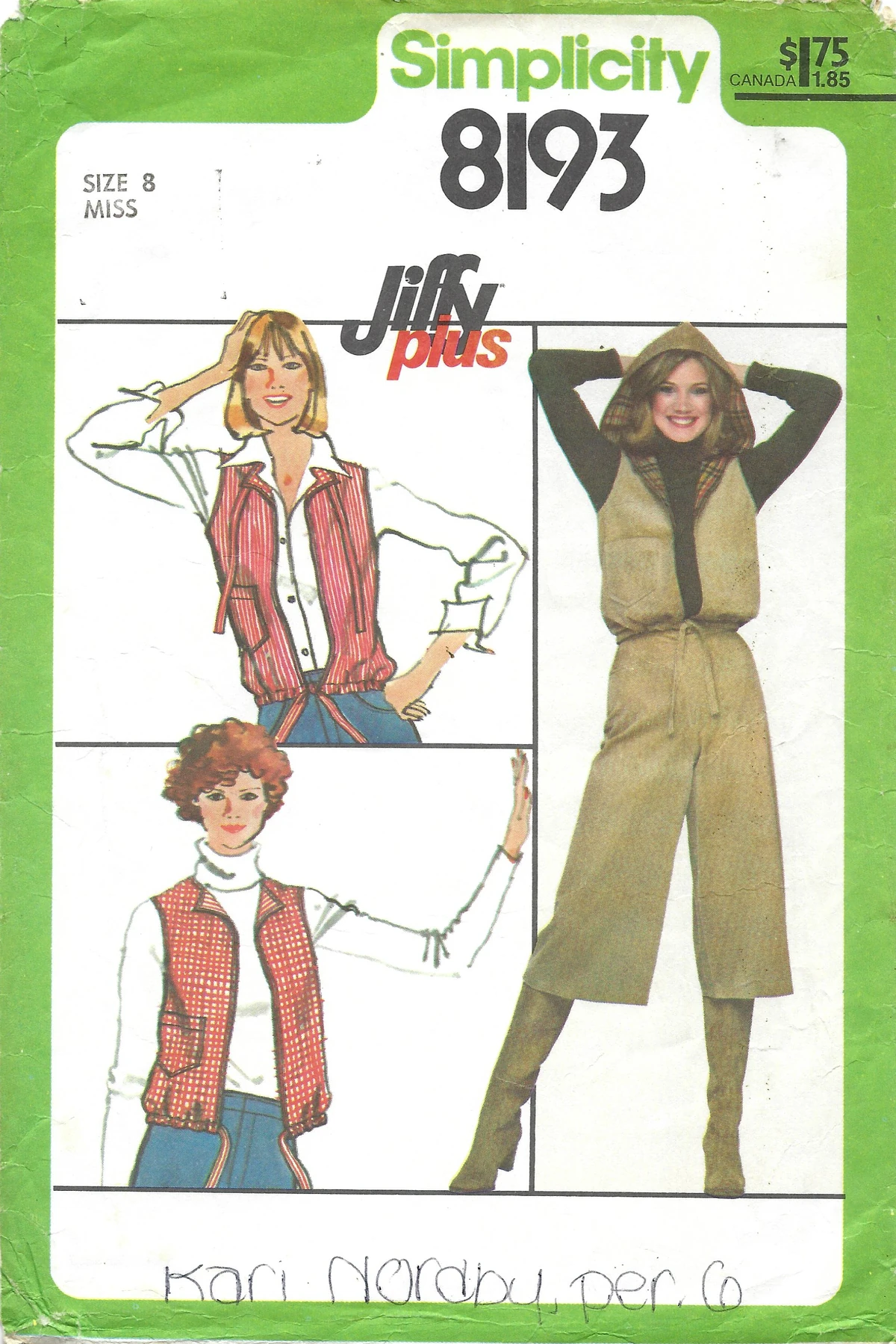 Simplicity 8193 C | Vintage Sewing Patterns | Fandom