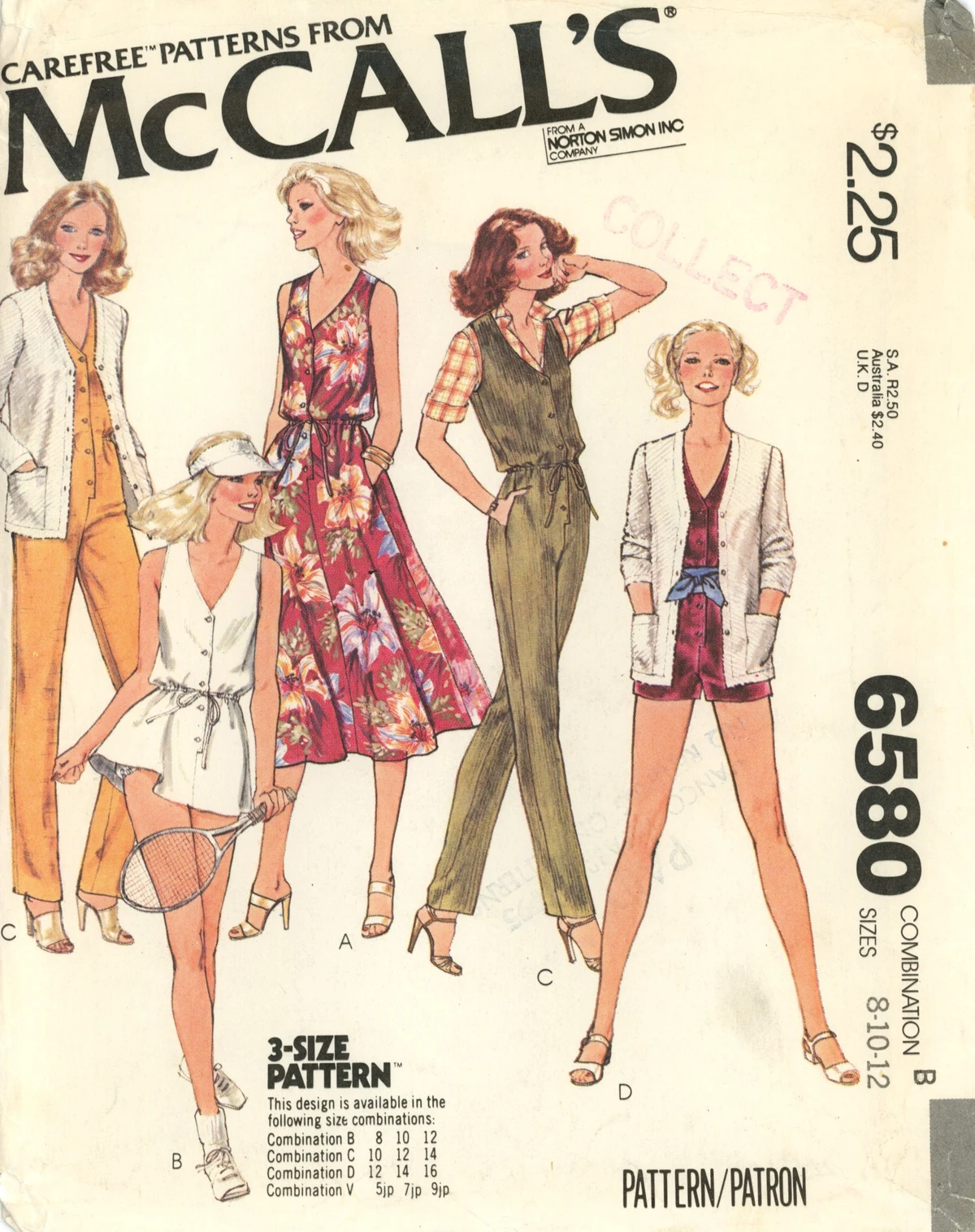 McCall's 6580 A | Vintage Sewing Patterns | Fandom