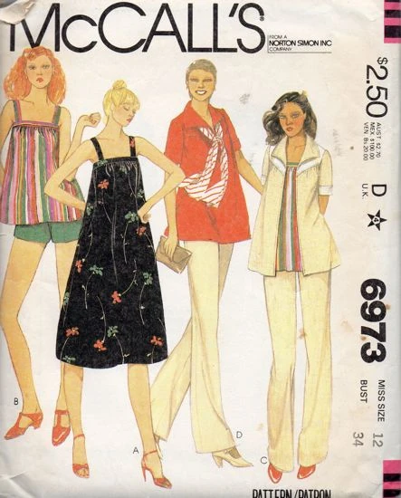 McCall's 6973 A | Vintage Sewing Patterns | Fandom