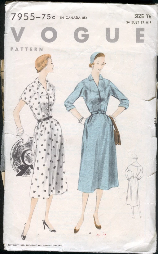 Vogue 7955 | Vintage Sewing Patterns | Fandom