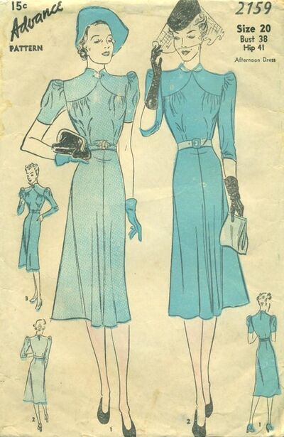 Advance 2159 | Vintage Sewing Patterns | Fandom