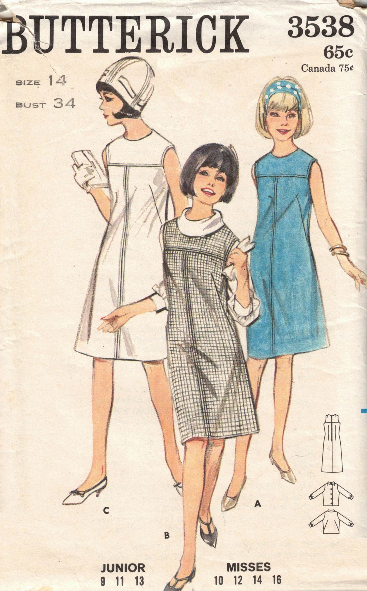 Butterick 3538 C | Vintage Sewing Patterns | Fandom