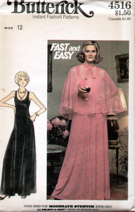 Butterick 4516 | Vintage Sewing Patterns | Fandom