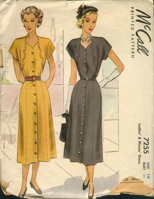 McCall 7255 | Vintage Sewing Patterns | Fandom