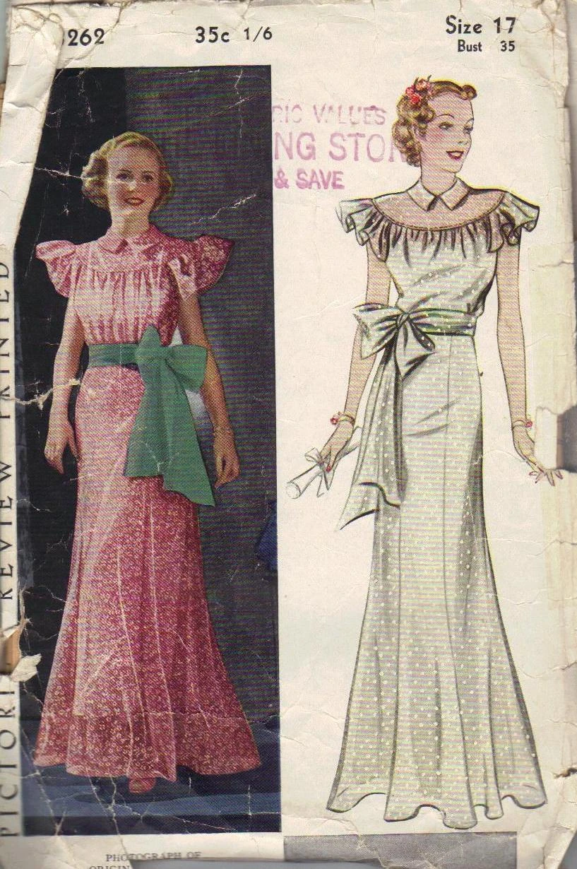 Pictorial Review 8262 | Vintage Sewing Patterns | Fandom