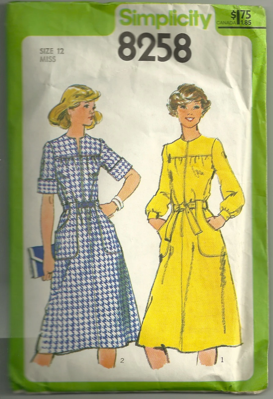 Simplicity 8258 A | Vintage Sewing Patterns | Fandom