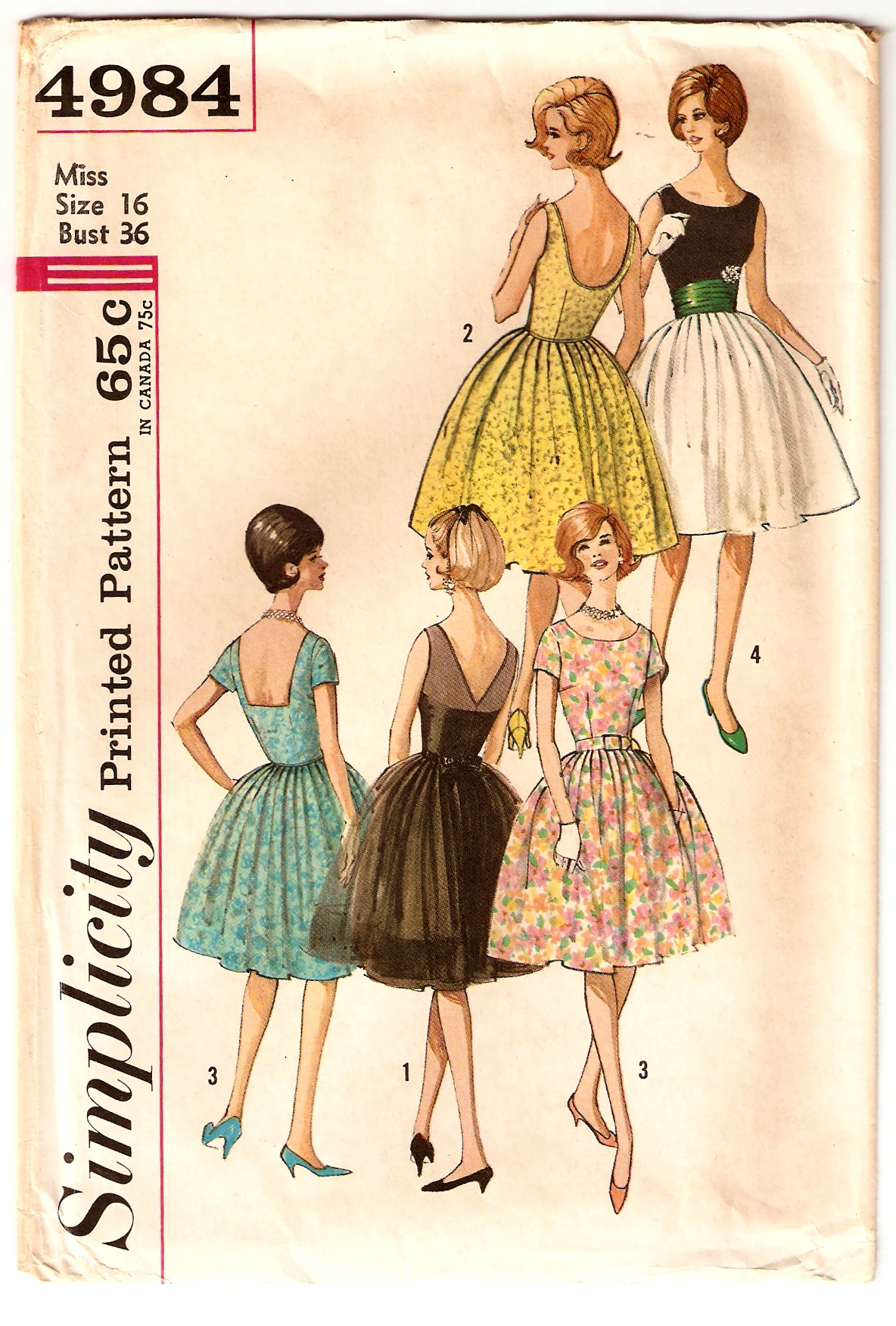 Simplicity 4984 A | Vintage Sewing Patterns | Fandom
