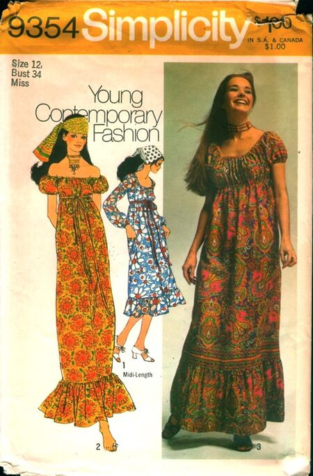 Simplicity 9354 | Vintage Sewing Patterns | Fandom