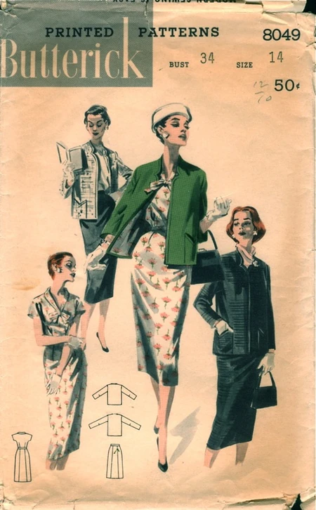Butterick 8049 | Vintage Sewing Patterns | Fandom