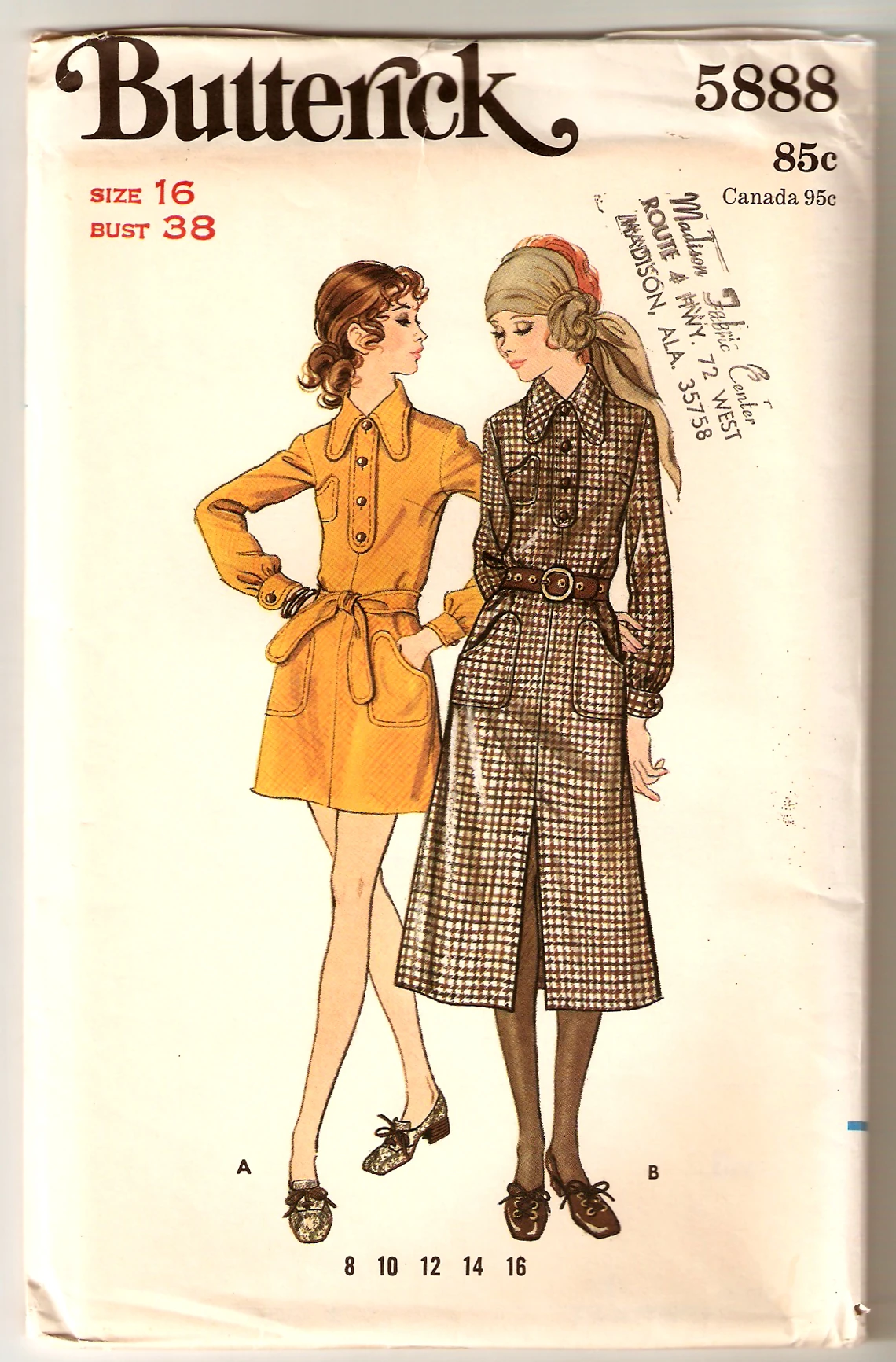 Butterick 5888 | Vintage Sewing Patterns | Fandom