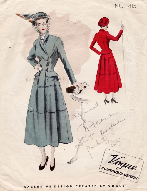 Vogue 415 | Vintage Sewing Patterns | Fandom