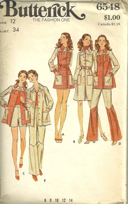 Butterick 6548 | Vintage Sewing Patterns | Fandom