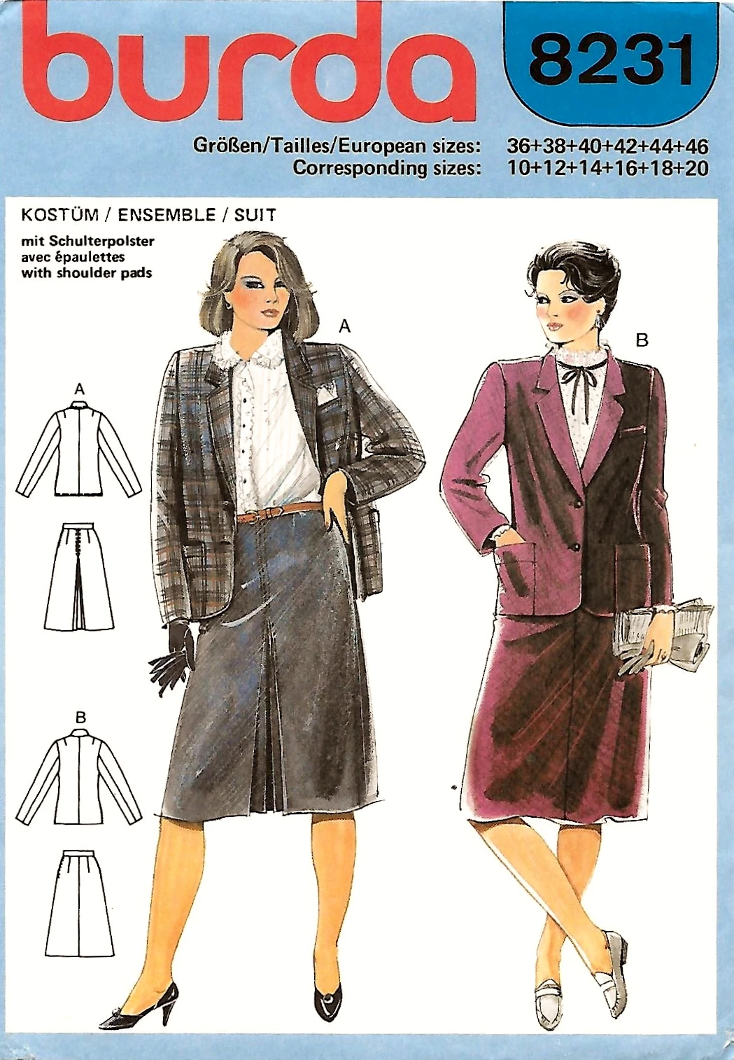 Burda 8231 | Vintage Sewing Patterns | Fandom
