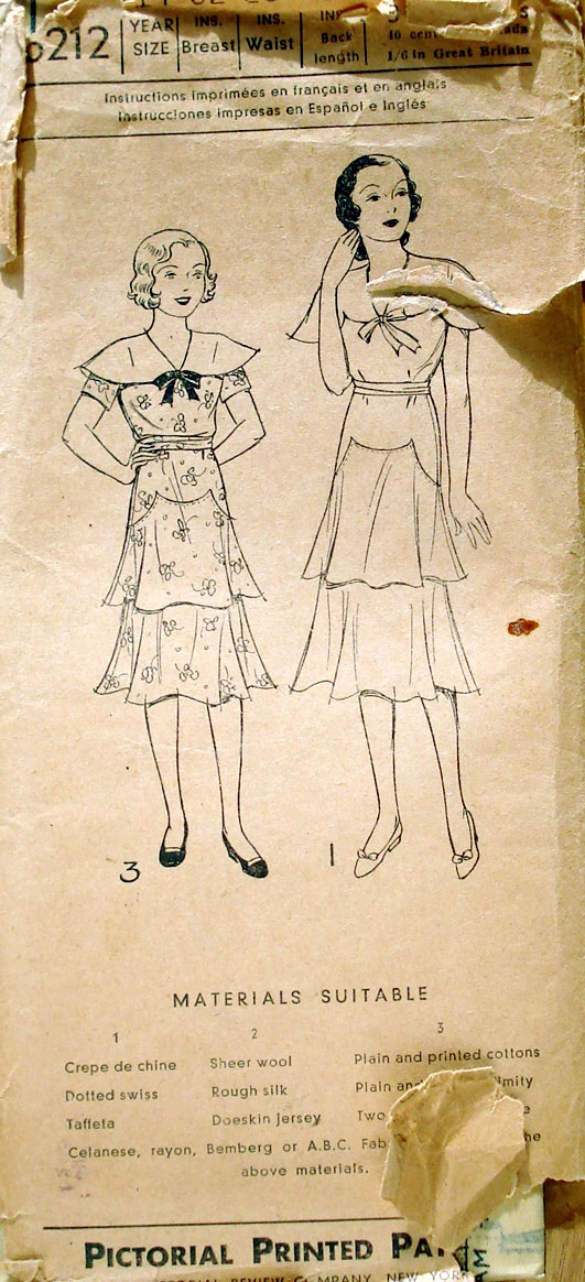 Pictorial Review 6212 | Vintage Sewing Patterns | Fandom