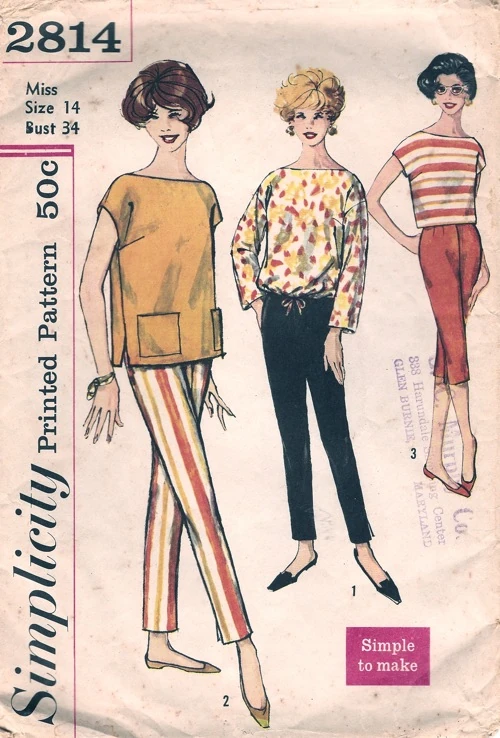 Simplicity 2814 A | Vintage Sewing Patterns | Fandom