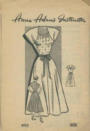Anne Adams 4732 B | Vintage Sewing Patterns | Fandom