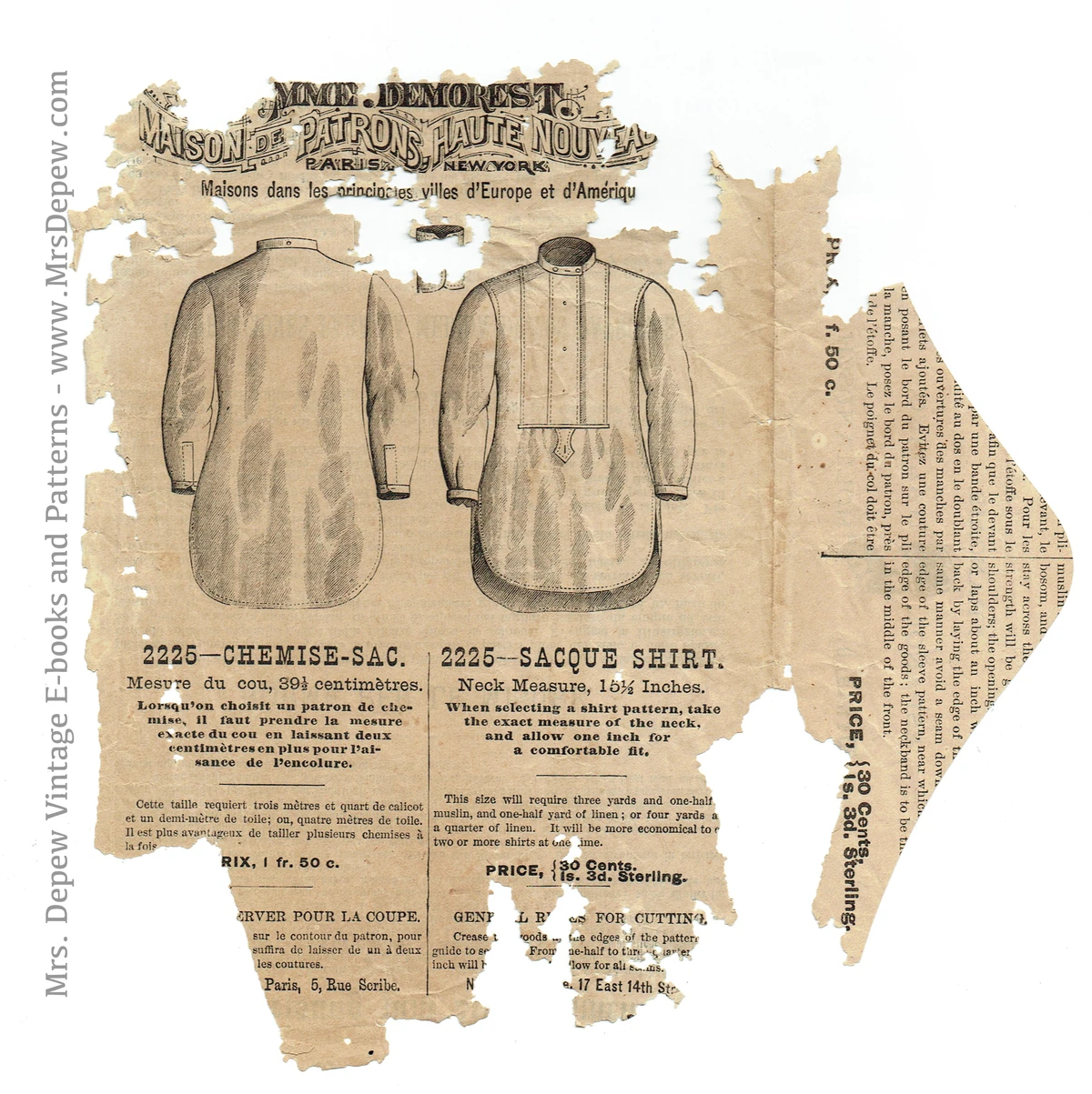 Madame Demorest 2225 | Vintage Sewing Patterns | Fandom