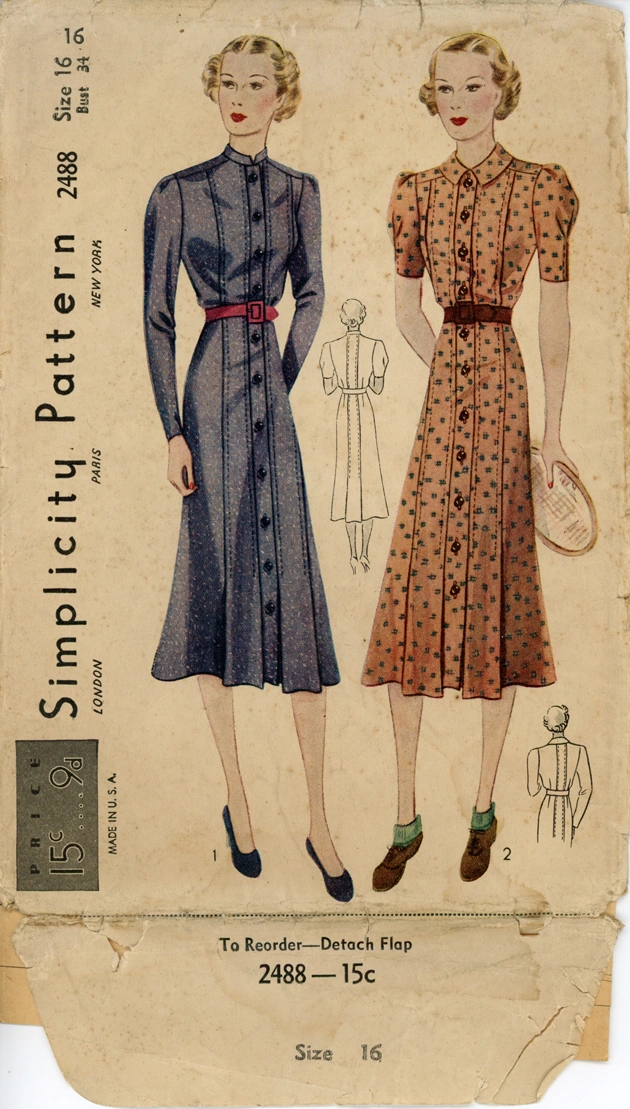 Simplicity 2488 A | Vintage Sewing Patterns | Fandom