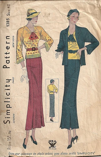 Simplicity 1385 | Vintage Sewing Patterns | Fandom