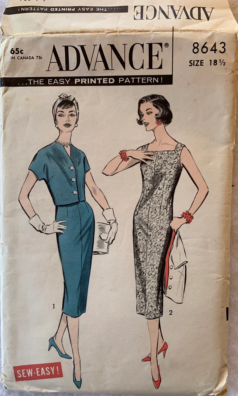 Advance 8643 | Vintage Sewing Patterns | Fandom