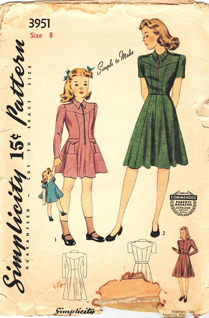 Simplicity 3951 A | Vintage Sewing Patterns | Fandom