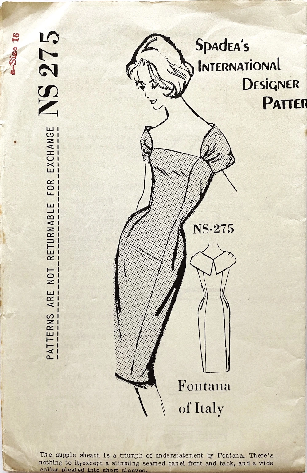 Spadea NS-275 | Vintage Sewing Patterns | Fandom