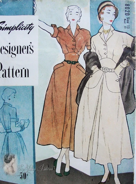 Simplicity 8020 B | Vintage Sewing Patterns | Fandom