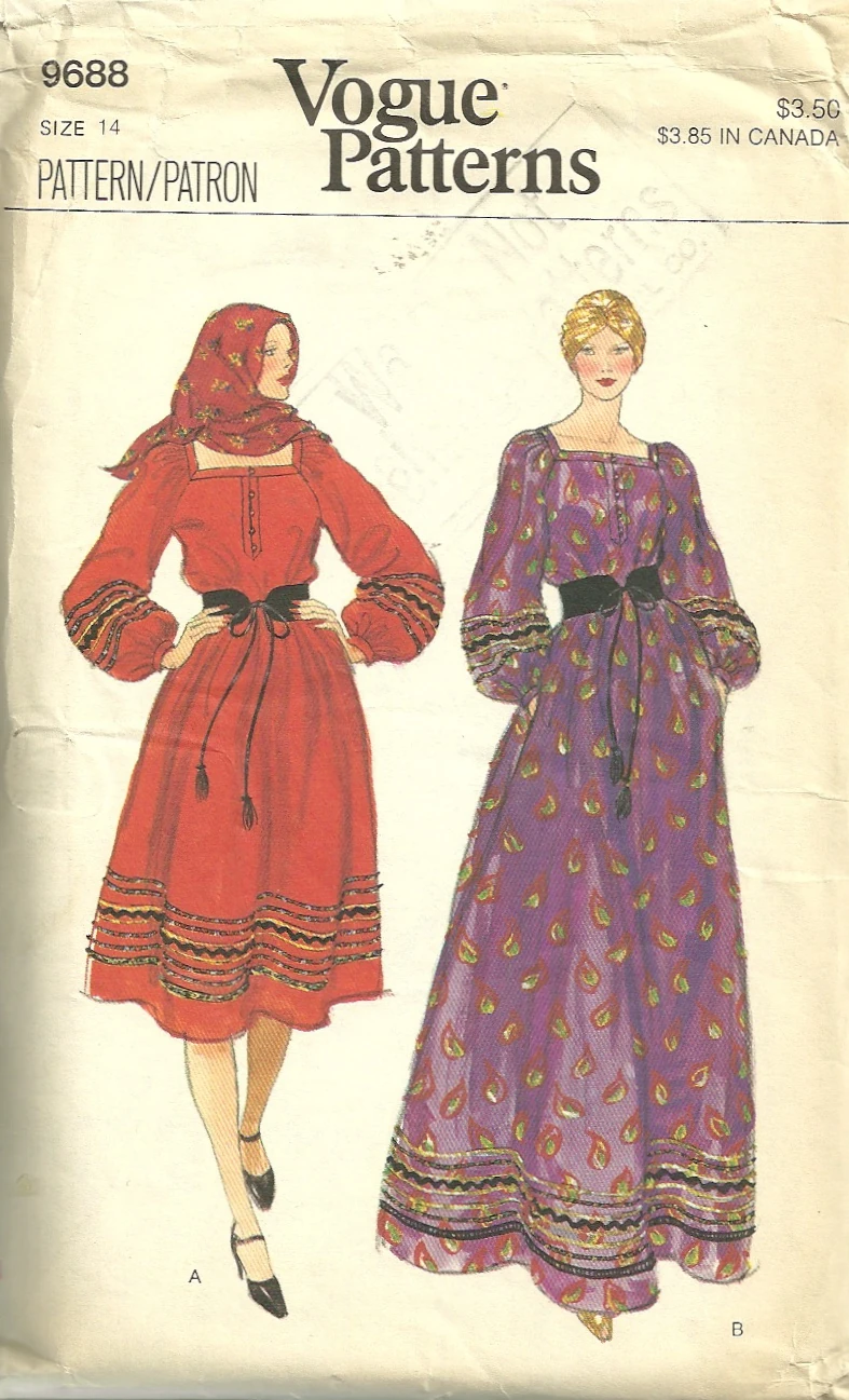 Vogue 9688 | Vintage Sewing Patterns | Fandom