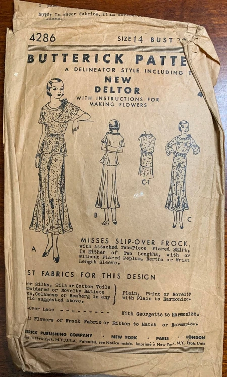 Butterick 4286 C | Vintage Sewing Patterns | Fandom
