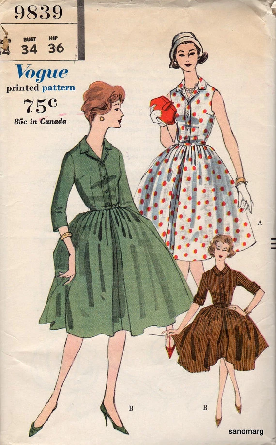 Vogue 9839 | Vintage Sewing Patterns | Fandom