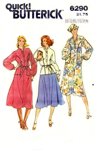 Butterick 6290 A | Vintage Sewing Patterns | Fandom