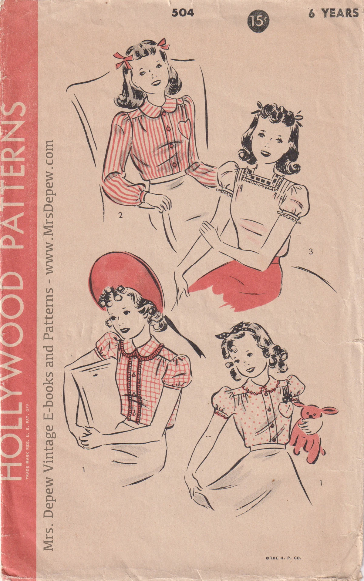 Hollywood 504 A | Vintage Sewing Patterns | Fandom