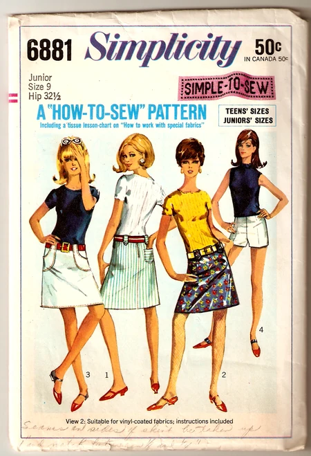 Simplicity 6881 | Vintage Sewing Patterns | Fandom