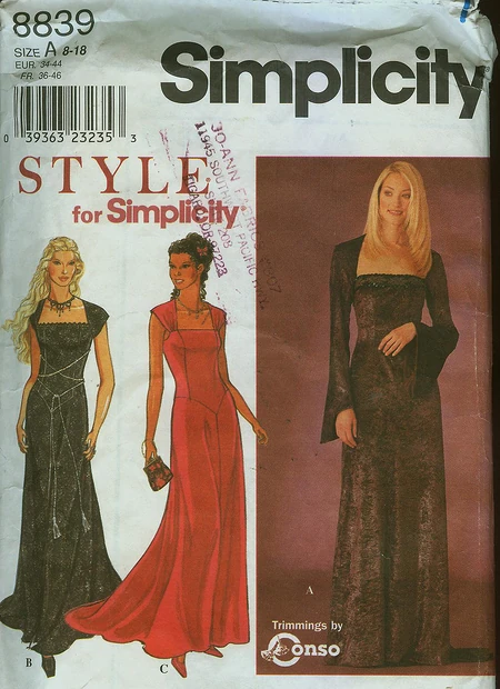 Simplicity 8839 B | Vintage Sewing Patterns | Fandom