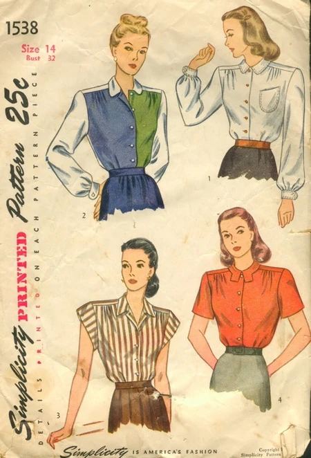 Simplicity 1538 | Vintage Sewing Patterns | Fandom