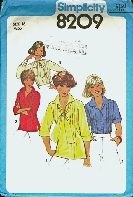 Simplicity 8209 | Vintage Sewing Patterns | Fandom
