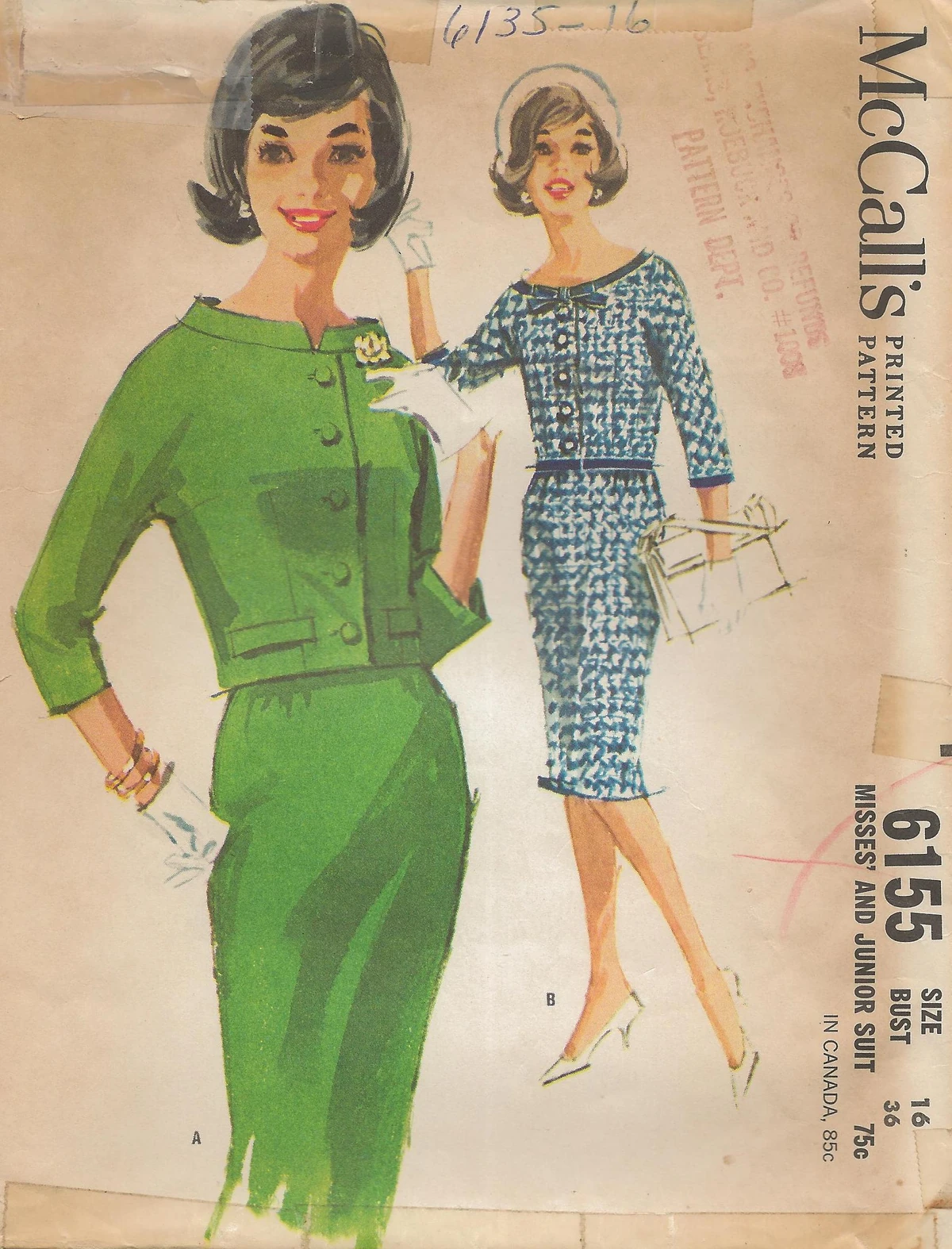 McCall's 6155 | Vintage Sewing Patterns | Fandom