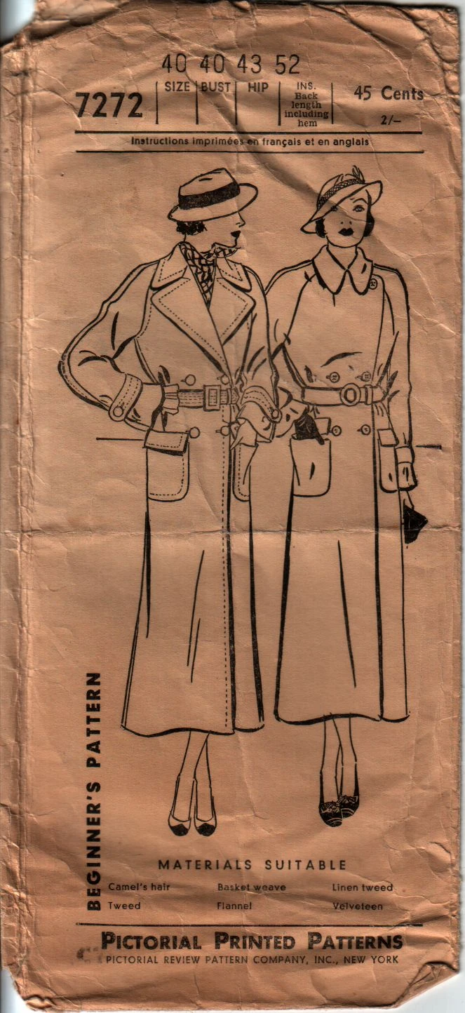 Pictorial Review 7272 | Vintage Sewing Patterns | Fandom
