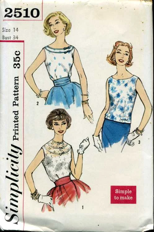 Simplicity 2510 A | Vintage Sewing Patterns | Fandom