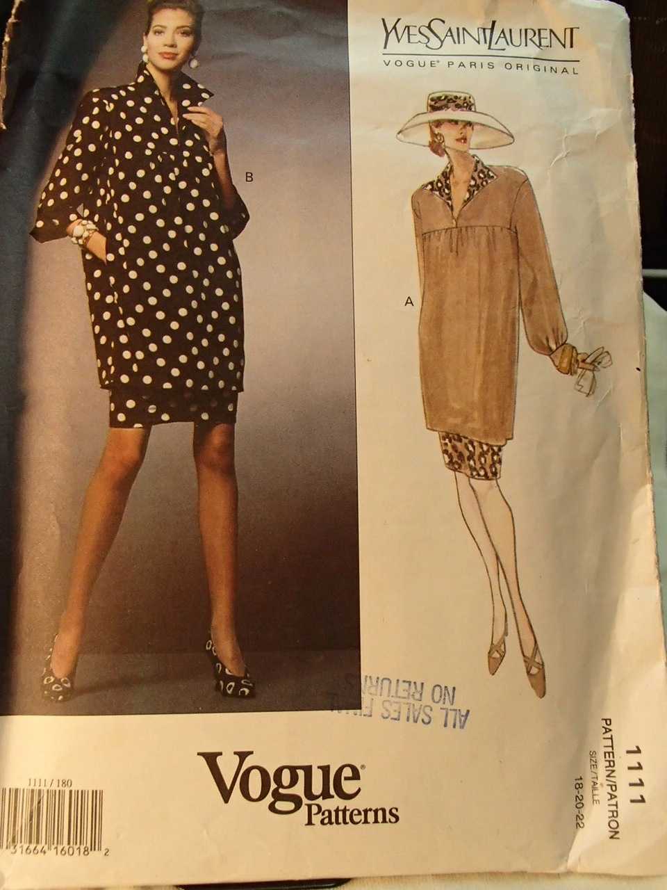 Vogue 1111 B | Vintage Sewing Patterns | Fandom
