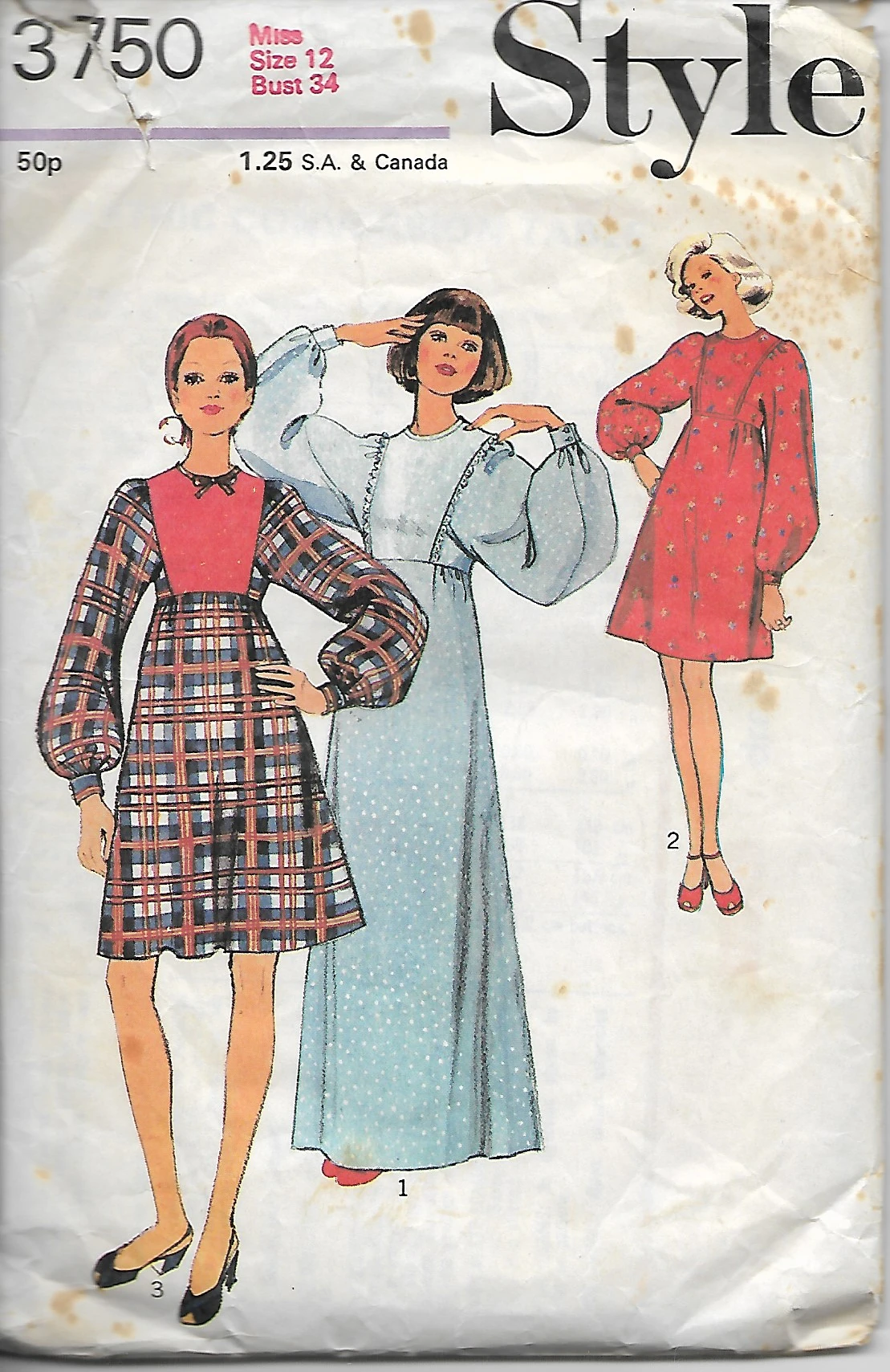 Style 3750 | Vintage Sewing Patterns | Fandom