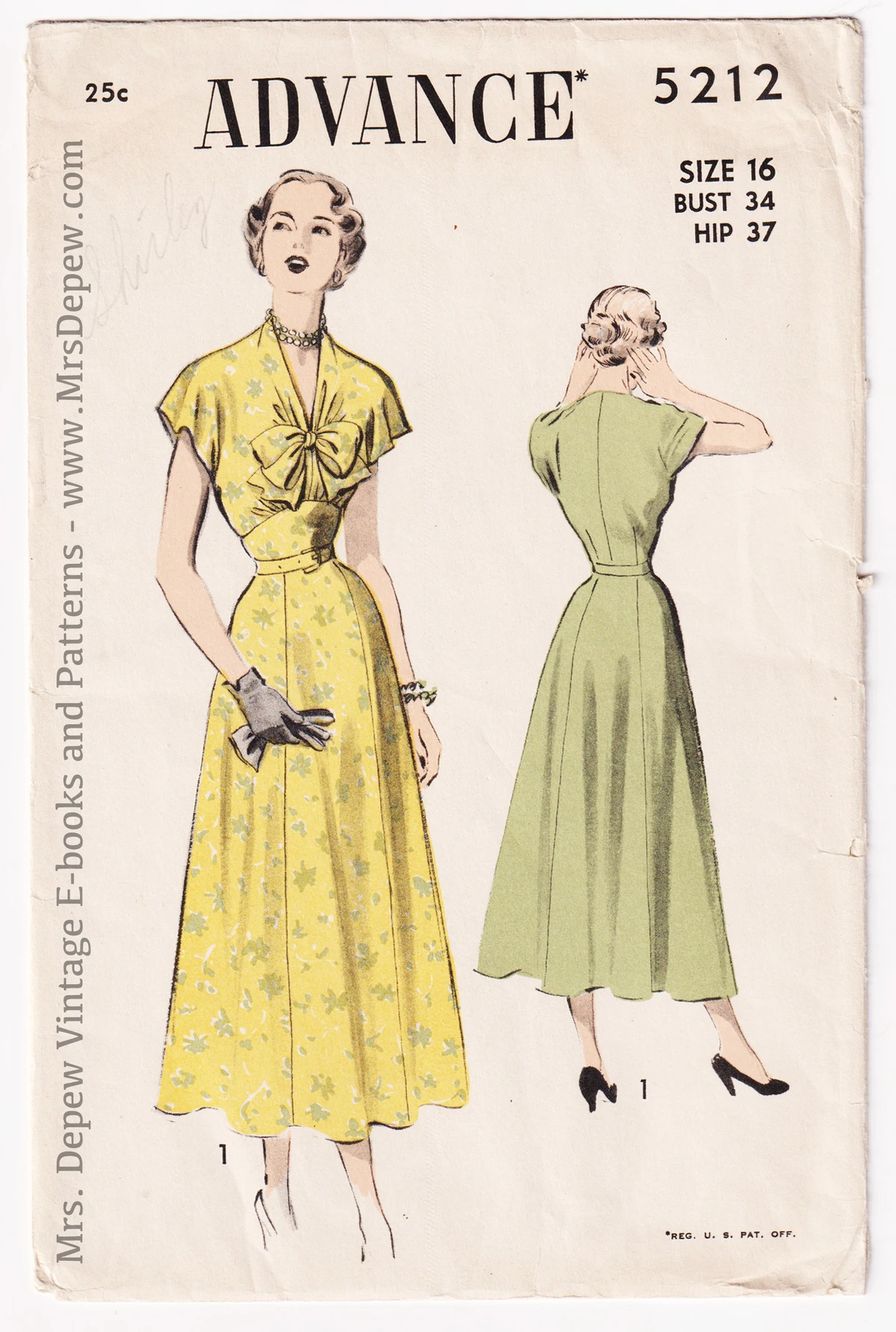 Advance 5212 | Vintage Sewing Patterns | Fandom
