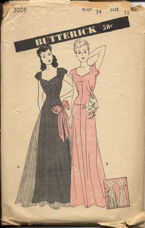 Butterick 3028 | Vintage Sewing Patterns | Fandom
