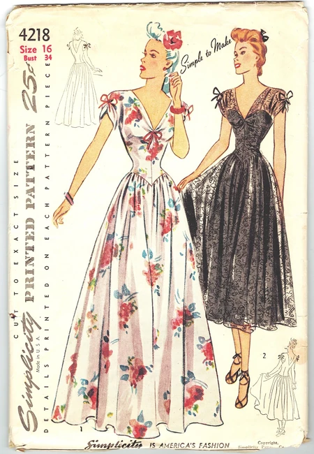 Simplicity 4218 B | Vintage Sewing Patterns | Fandom