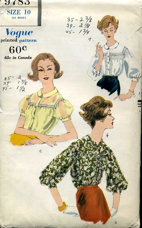Vogue 9783 | Vintage Sewing Patterns | Fandom